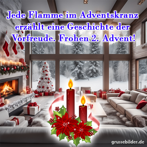 Bezaubernde 2. Advent Grüße: Kostenlose Bildersammlung für WhatsApp und ...