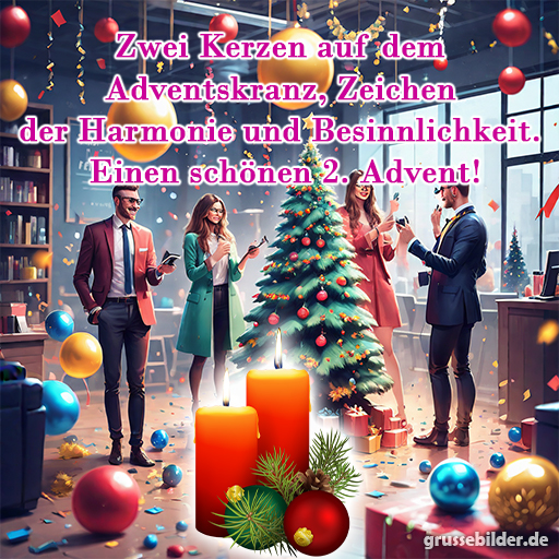 Bezaubernde 2. Advent Grüße: Kostenlose Bildersammlung für WhatsApp und ...