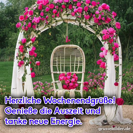 Erstaunliche Grüße zum Wochenende: Versenden Sie Freude und Entspannung